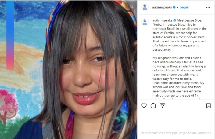Jovem autista brasileira tem história compartilhada pela Autism Speaks ...